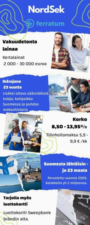 Ferratum Bank Tarjoaa Lainaa 2 000 - 30 000 Euroa